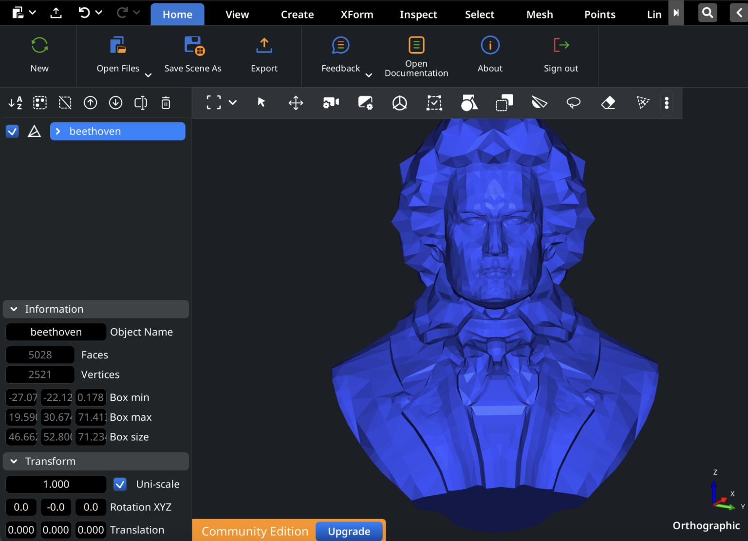 MeshInspector - 3D processing and editing tool.