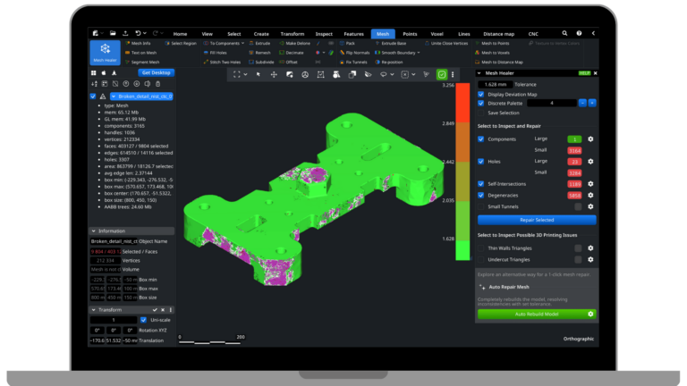 STL File Repair - MeshInspector