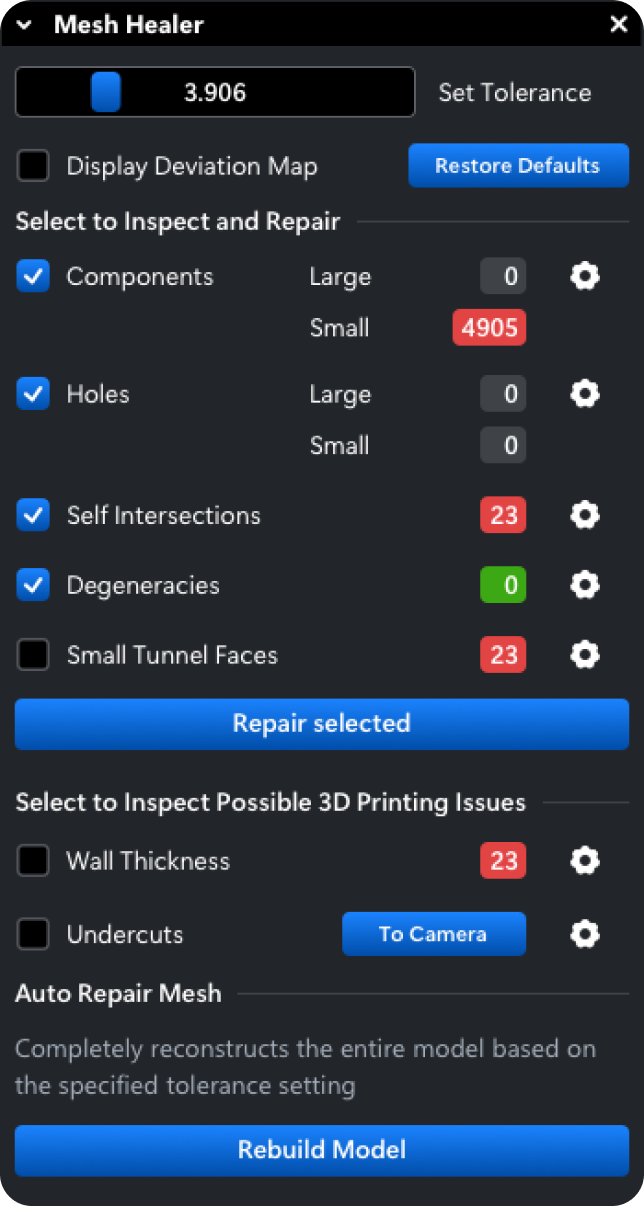 Surveying & Digitizing - MeshInspector
